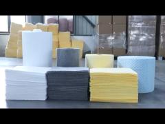 3mm HazMat Absorbent Pads For Corrosive Hazardous Chemical Spills 15 X 18 Inches