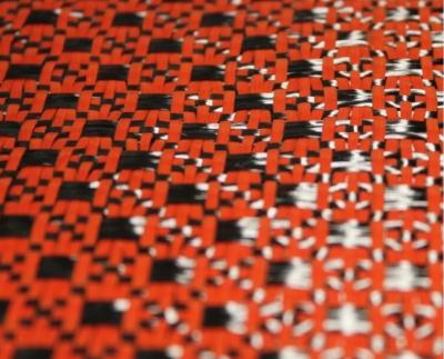 China Tela híbrida colorida de grande resistência do jacquard de Aramid do carbono de pano de Kevlar do carbono à venda