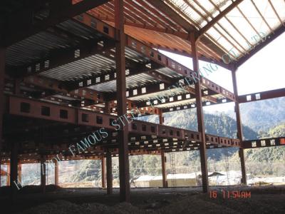 China Clear Span Prefabricated Structural Steel Buildings Galvanized Painted Column for sale