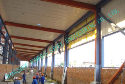 China Custom Fabricated Pre-engineered Building Steel Structure Building Double Span for sale