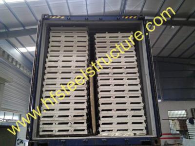 China Fire Rated Polyurethane Sandwich Panel Metal Roofing Sheets For Exterior Wall Panel for sale