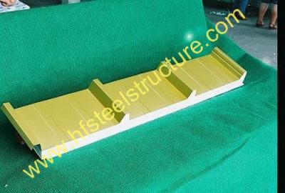 China Insulated Refrigerated Polyurethane Foam Sandwich Panel For Prefabricated House for sale