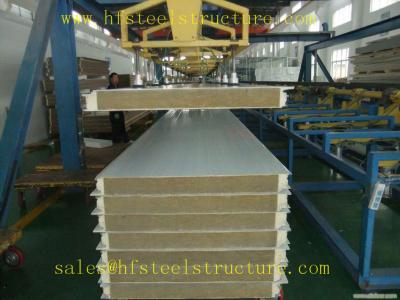 China 100mm -150mm Polyurethane Foam Sandwich Metal Roofing Sheets With Fireproof for sale