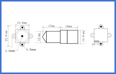 Cina Night vision 30 Degree CCTV Mini Analog Camera for Pub / Restaurant in vendita