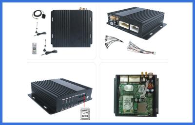 China H.264 4channel vehicle DVR 32GB SD card storage with VGA connector/alarm en venta