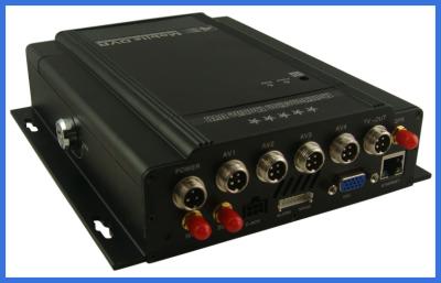 China MPEG-4 GPS vehicle DVR 4 channel H.264 Digital Video Recorder  HDD storage support en venta