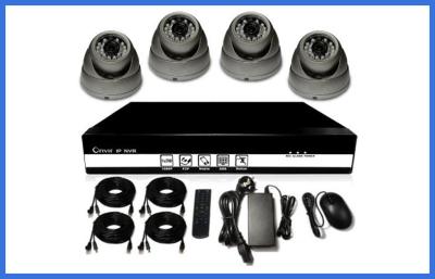 China Haube IP-Kamera des Metall4pcs, POE-Plug-and-Play 3.6mm/6mm Linse CCTV-System NVR zu verkaufen