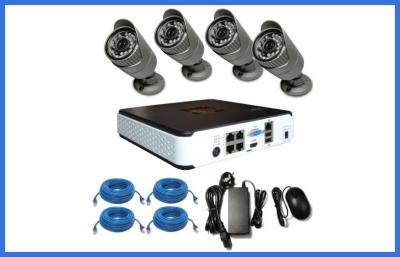 China 4PCS imprägniern 1,0/2.0MP Überwachungskamera-Ausrüstungen IP POE Kugel-HD für Haus/Geschäft zu verkaufen