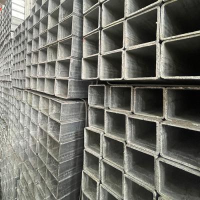 China Fence 275g/M2 Zinc Coated Cold Rolled Box Section 5.5m 5.8m Black Painted for sale