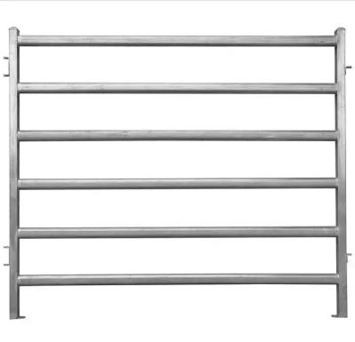 China Race Bow Fence Panels Galvanized Portable Cattle Fence Panels Man Gate For Corral Farm Fence Yard for sale