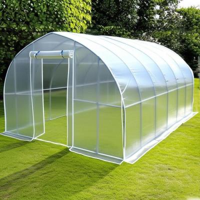 China Polyethylene Cover Material Steel Tube for Greenhouse 20ft X 10ft X 7ft Dimensions for sale