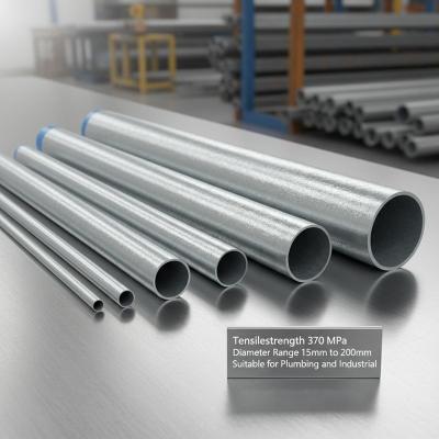 China Diameter Range 15mm To 200mm Pre Galvanized Square Tubing For Plumbing And Industrial for sale