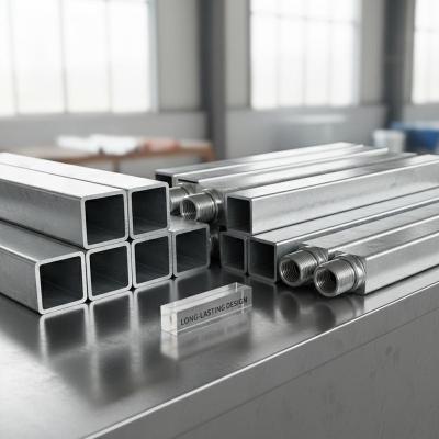China Carbon Coupling Ends Pre Galvanized Steel Pipe In Square And Rectangular Section For Durable Construction for sale