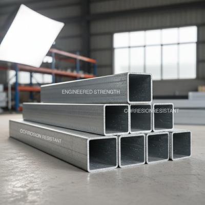 China Square Rectangular Thick Wall Pre Galvanized Steel Tube Pipe Engineered To Provide Strength Corrosion Resistance for sale