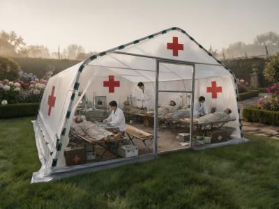 China Single-span Tunnel Greenhouse with Polyethylene Film livestock breeding  goods storage fitness facilities and temporary shelters or field hospitals in emergency wartime scenarios for sale