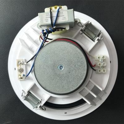 China CL-208 6W 100V ABS Plastic PA Ceiling Speaker with Spring Clamp 8-inch Economical Ceiling Speaker for sale