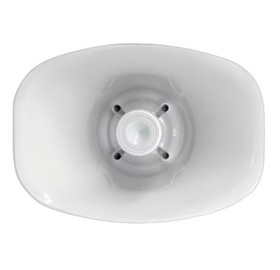 China 15W 8 Ohm Waterproof Horn Speaker Outdoor Loudspeaker White Color Logo Customization OEM ODM for sale