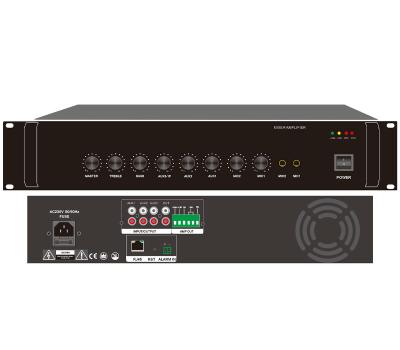 중국 70dB 120W 믹서 증폭기 70V 100V SIP 증폭기 금속 장치 판매용