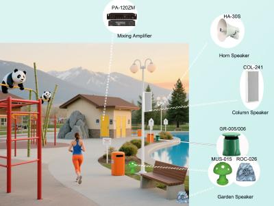 China 100V Garden Speaker IP66 5 Inch 20w Coaxial Speaker For Landscape for sale