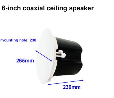 China 6" Coaxial Speaker Commercial Speakers Ceiling Public Address System Speaker for sale