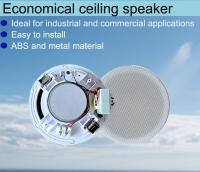 Quality FL-60 Cost Effective 100V PA in Ceiling Speaker New Design Rimless 6W 6 Inch ABS for sale