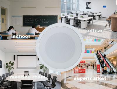China CL-106 Power 6W 6 Inch Ceiling Speaker Top Quality White Color Ceiling Speaker Professional Grade Speaker for Office Hotel Restaurant for sale