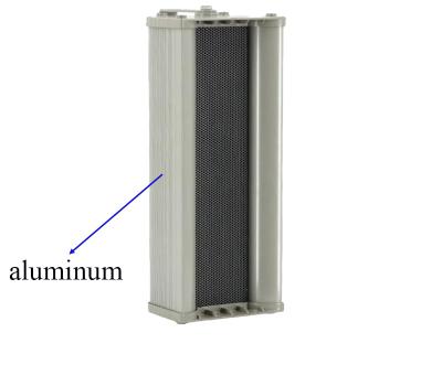 China Two Way 100V Line Column Speakers 40W Aluminum PA Loudspeaker for sale