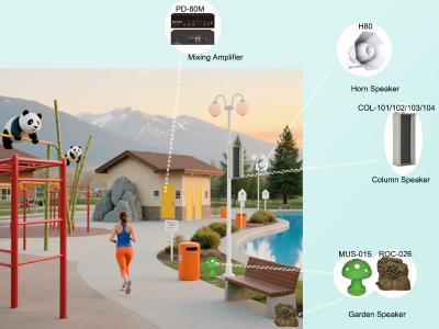 China Two Way 100V Line Column Speakers 40W Aluminum PA Loudspeaker for sale