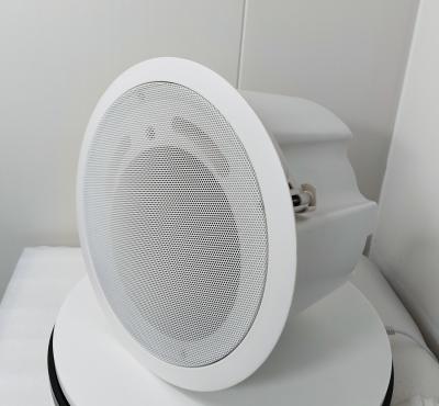 China Coaxial Flush Mount Ceiling Speaker 8 Ohm Impedance Waterproof for sale