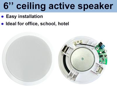 China 4*10W 6 Inch Ceiling Active Speaker ABS OEM ODM Factory Direct Sale Wholesale Price for sale