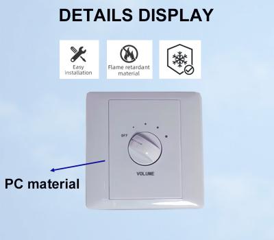 China AT-330R 5W Smart Volume Control Switch PC Audio White Color Switch for sale