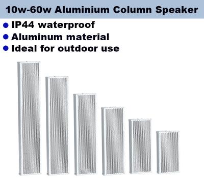 China 140-15KHZ IP44 Aluminium 100V OEM ODM Column Speaker 30 Watt Loudspeaker for sale