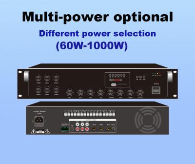 China Mp3 FM 560W Mixing Amplifier 6 Zones Mixer Amplifier For Multiple Applications for sale