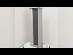 Waterproof Aluminum Column Speaker Grey PA Speaker 4 Inch Woofer*3 1 Inch Tweeter