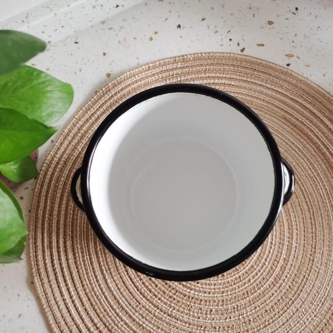 Bacon Fat Can Ceramic Bacon Grease Oil Container Keeper with Strainer Enamel for Grease Drippings and Storage