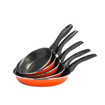 China Enamel Outside Non Stick Frying Pan Metal Kitchenware 16cm 18cm 20cm 22cm 24cm 26cm for sale