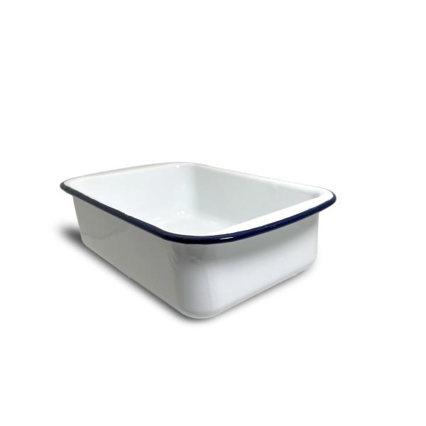 Quality Enamel Bakeware Division Plate Enamel Rectangle Carbon Steel Baking Pan Cake Pan for sale