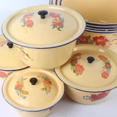 China Daily 34cm Nigeria Enamel Basin Washing Bowl Large Enamel Washing Basin Finger Bowl 80000pieces Year for sale