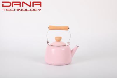 China Flower Theme Small Enamel Kettle Kitchen Tea Kettle Enamel Tea Pot for sale