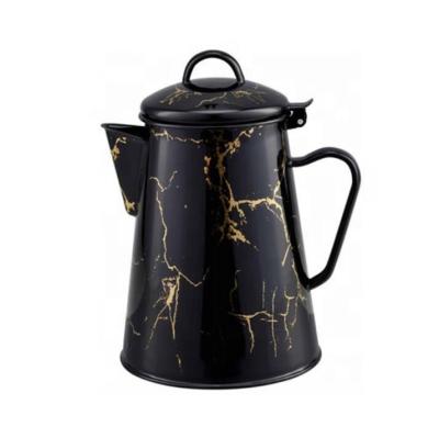 China 1.2L Enamel Coffee Pot Hand Pot Teapot Water Kettle Versatile and Durable Kitchen Essential for sale