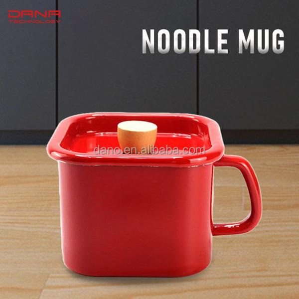 Quality Enamel Steel Classical Mini Fast Noodle Cooking Pot For Convenient Snack Making for sale