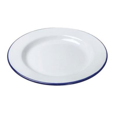 China Customized Color Metal Enamel Tableware Bowls And Plates For Home Restaurant for sale