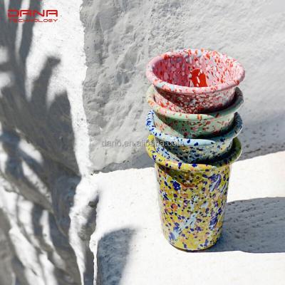 China 150g Carbon Steel Multi Size Enamel Rolled Edge Tumbler Sets Equipped with Custom Decal Personalization for sale