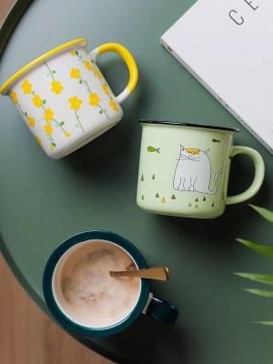 China Hygienic 12oz White Sublimation Mug Including C Shape Handle Sublimation White Mug with Decal for sale