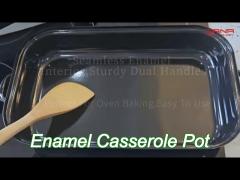 enamel turkey roast pan carbon steel black coating with stainless steel rack