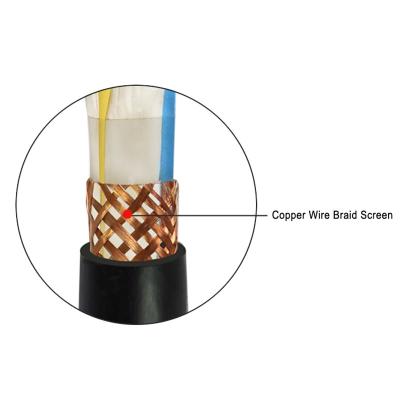 China Control Cable Multi-Core Copper Wire Braid Screen Kvvrp-0.6/1kv 7X2.5 Sqmm for sale