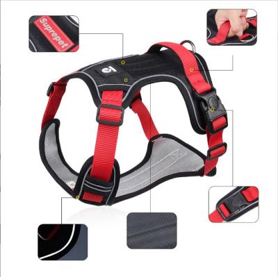 China Towing Pet Traction Rope Vest Large Dog Chest Strap Reflective Explosion Proof for sale