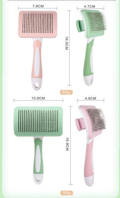Cina Spazzola rosa Cat Hair Removal Comb automatica governare dell'animale domestico di auto pulizia del cane in vendita