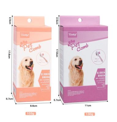 Cina Spazzola rosa Cat Hair Removal Comb automatica governare dell'animale domestico di auto pulizia del cane in vendita