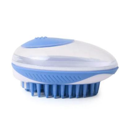 Cina Il massaggio del bagno della spazzola del lavaggio dell'animale domestico dell'ABS spazzola le setole molli del silicone in vendita